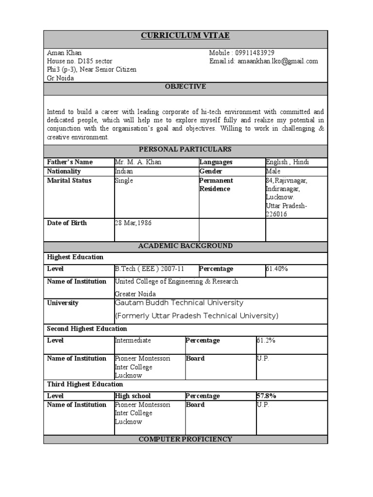 Aman Khan CV | PDF | Automation | Programmable Logic Controller