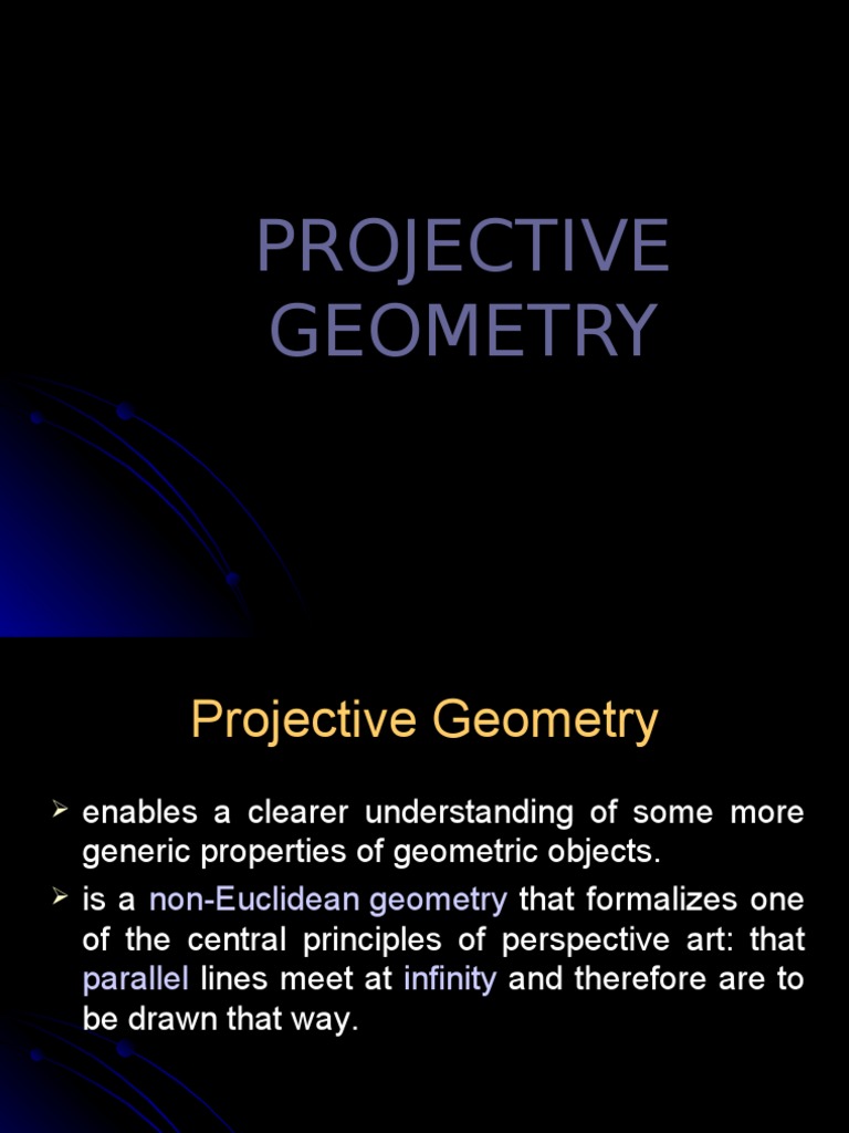 Projective Geometry | PDF | Perspective (Graphical) | Classical Geometry