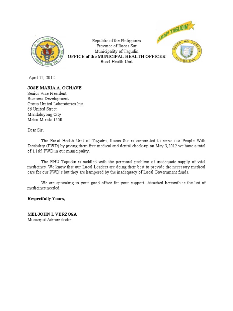 Office of The Municipal Health Officer | PDF | World Health ...