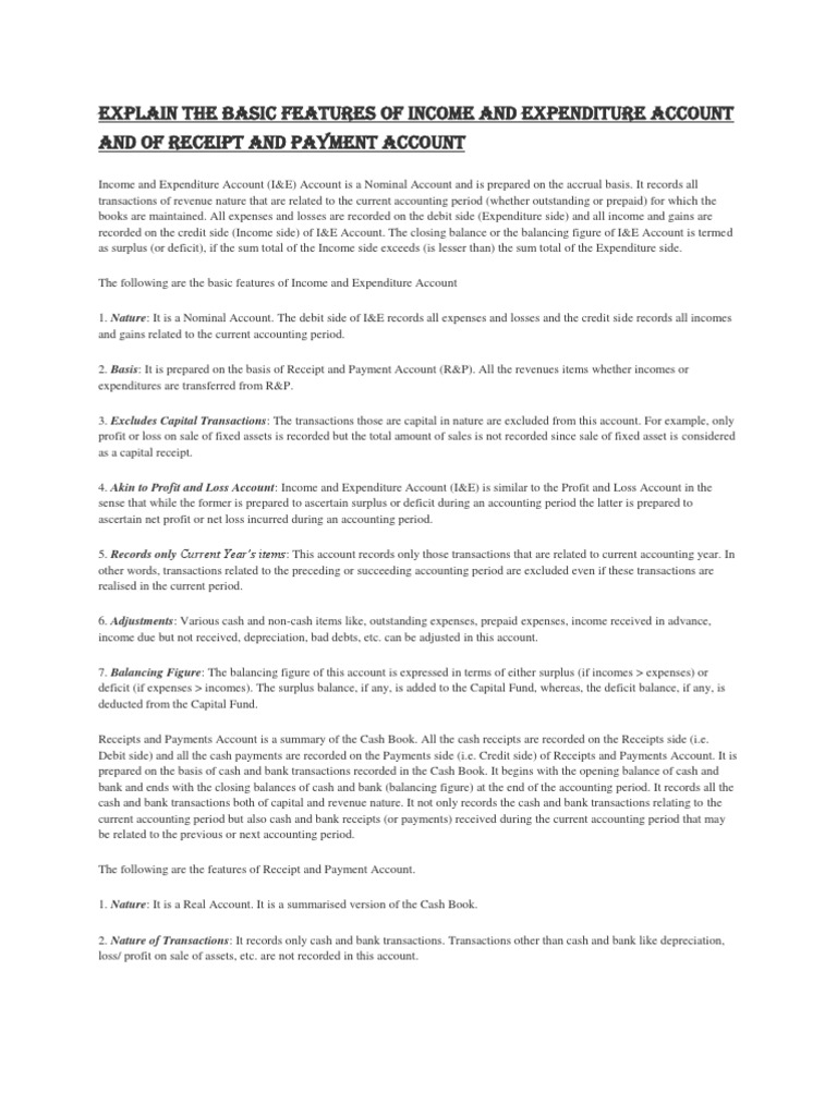 Explaining the Key Features and Differences Between Income and ...