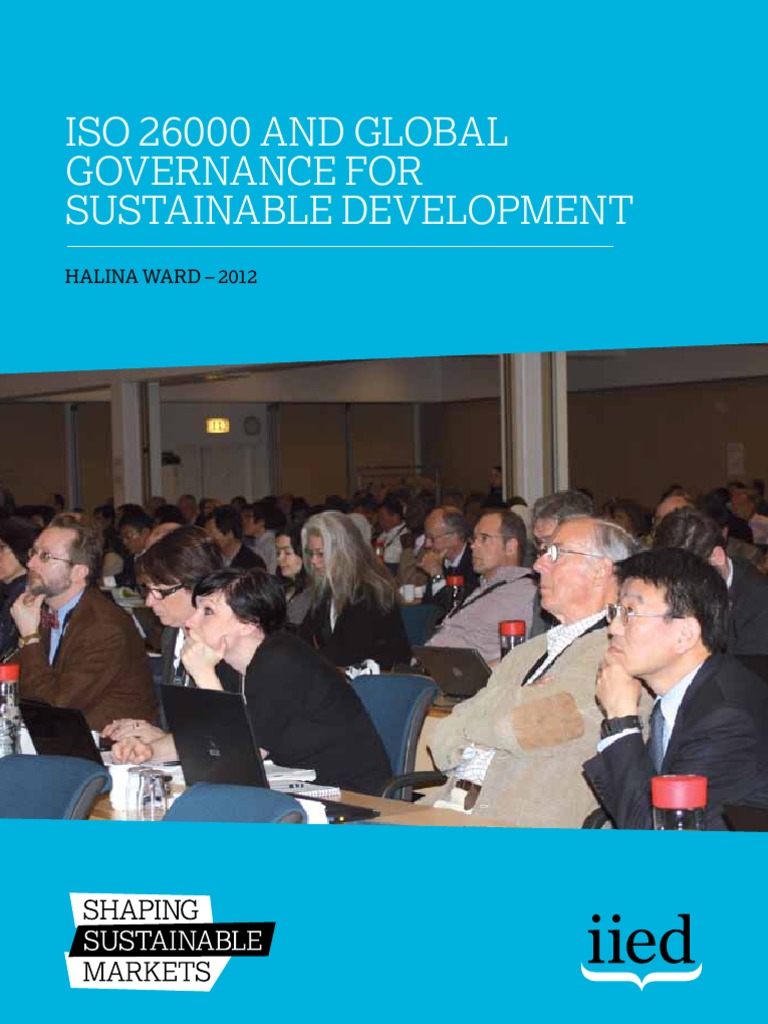 Iso and Global Governance For Sustainable Development: Halina Ward ...