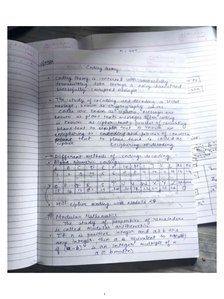 Encoding Decoding Notes | PDF