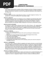 Sample Church Constitution and Bylaws | PDF | Baptism | Deacon