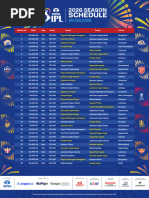 IPL 2023 Schedule and Match List PDF | PDF | Cricket | Cricket Competitions