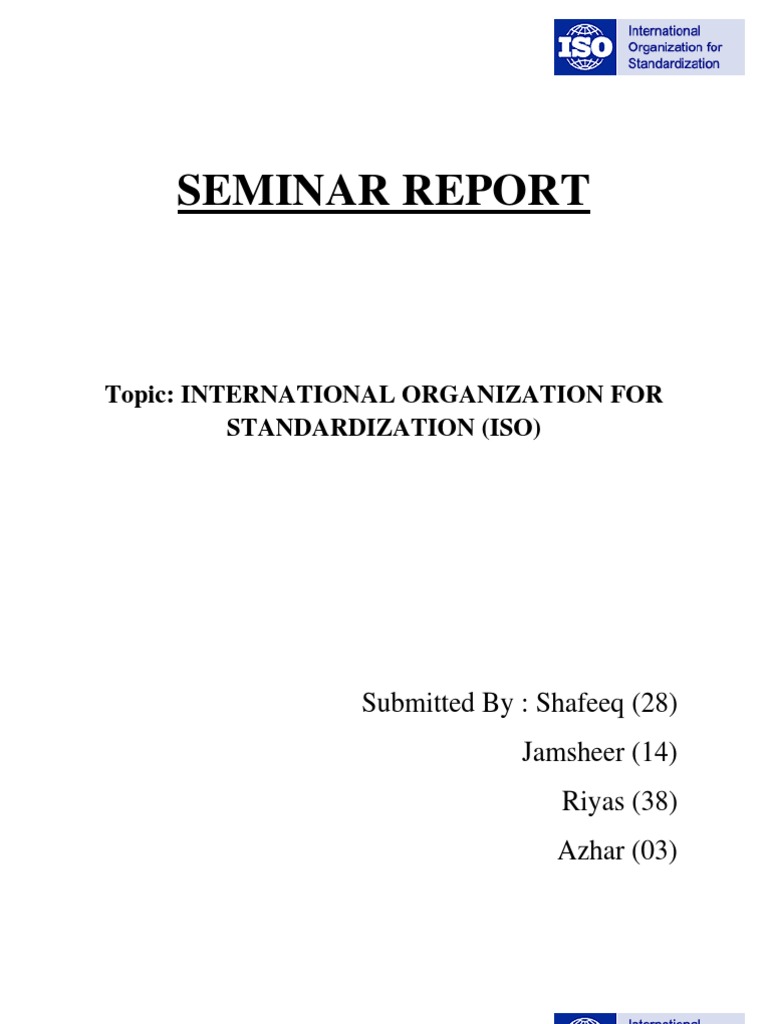 Iso - International Organization For Standardization | PDF | Iso 9000 | Standardization