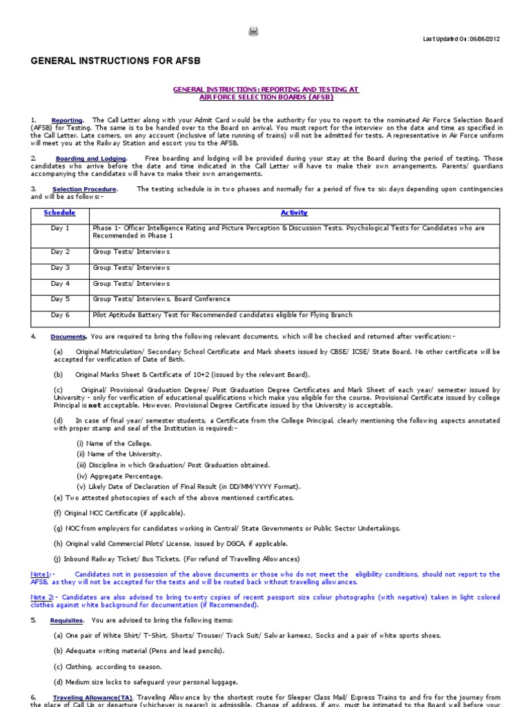 AFSB Reporting and Testing Guidelines | PDF | Verification And ...
