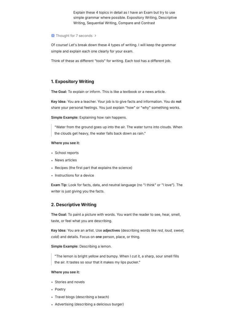 Expository Writing Explained for Exam - 2 | PDF | Cats | Dogs