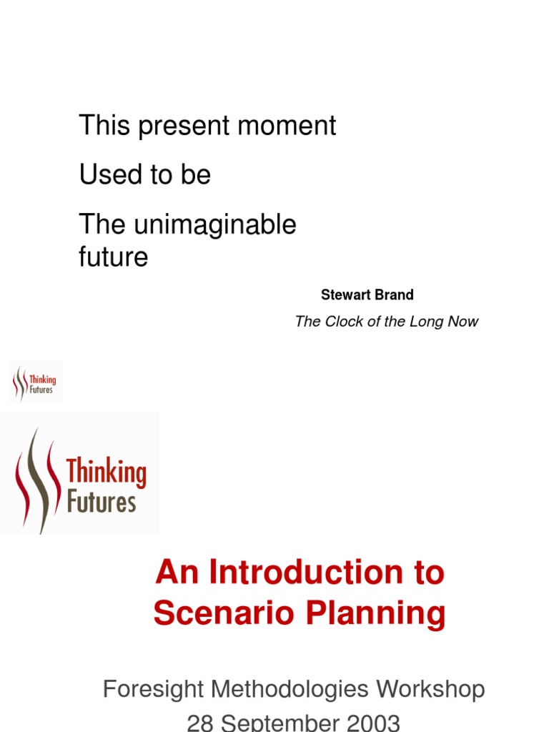 Introduction To Scenario Planning | PDF