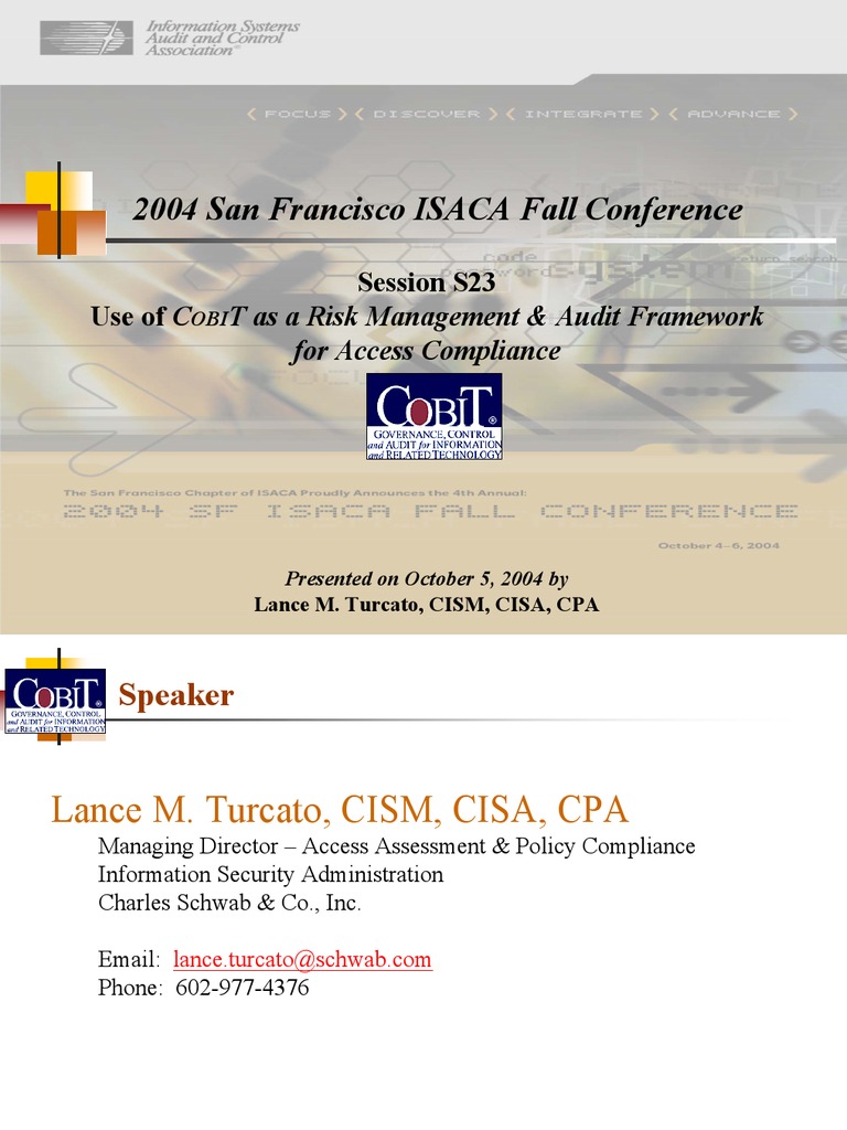 S23 COBIT Framework Access Compliance | PDF | Cobit | Computer Security