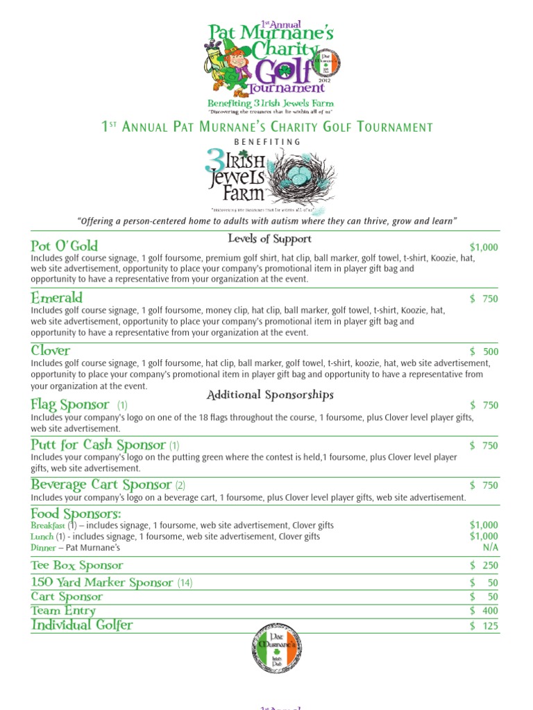 2 - Golf Tournament Forms | PDF | Golf Course | Leisure