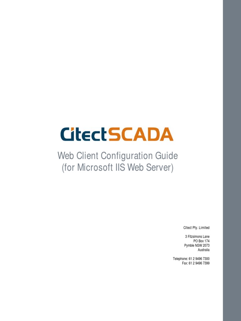 CitectSCADA Web Client | PDF | Internet Information Services | World ...
