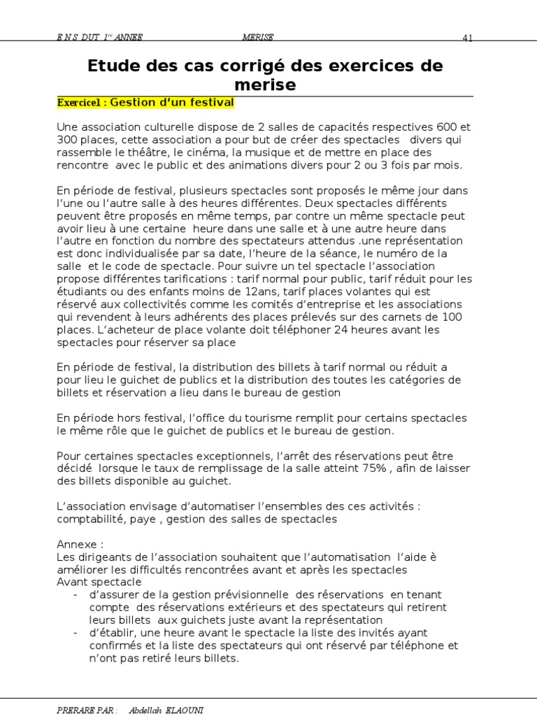 Exercice Et Solutions | PDF | Expert | Modèle relationnel