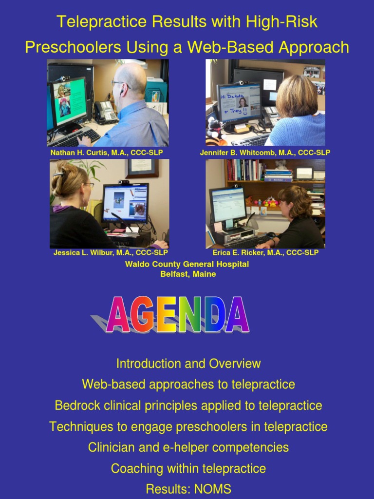 Telepractice for High-Risk Preschoolers | PDF | Speech Language ...