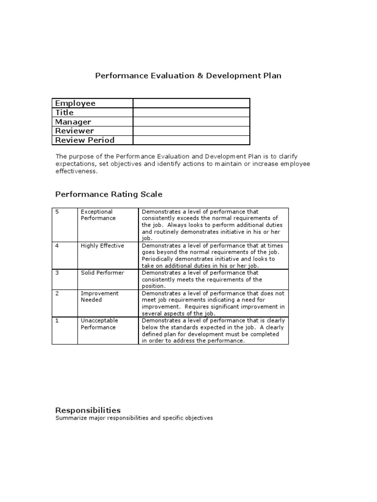 Generic Performance Evaluation | PDF | Performance Appraisal | Evaluation