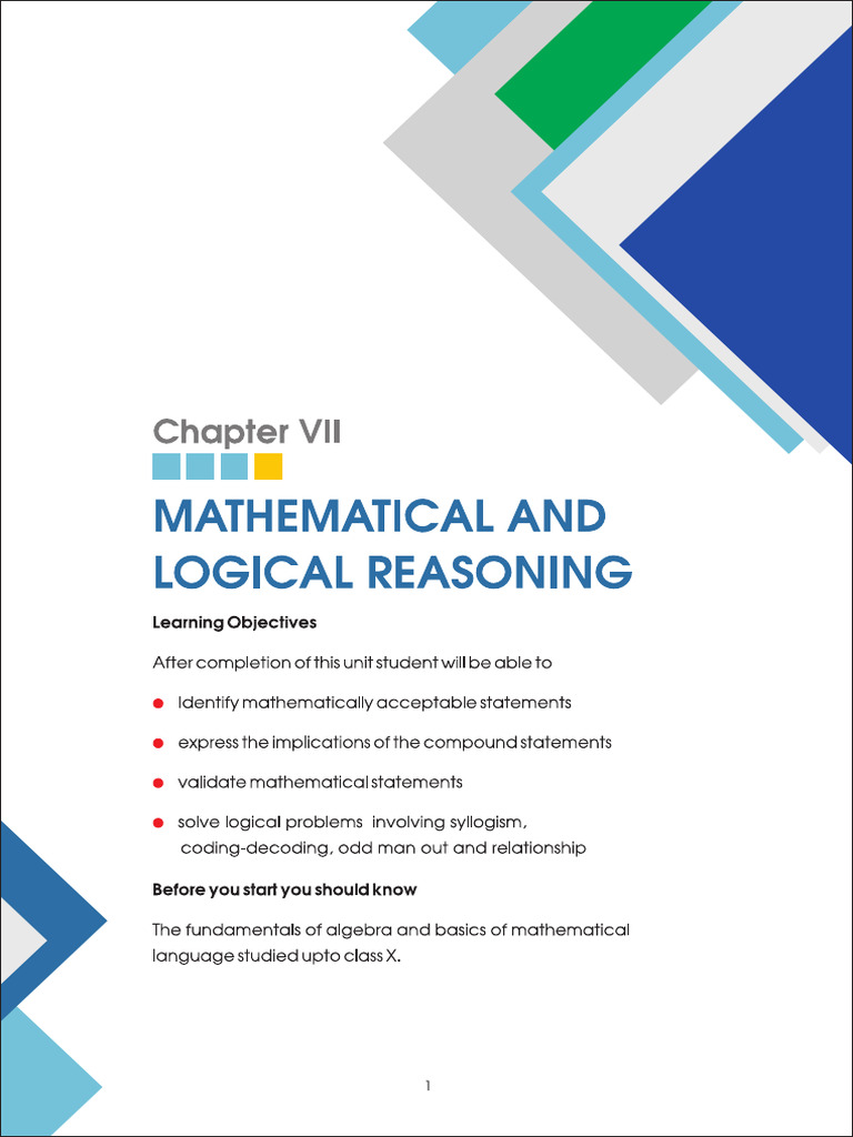 Chapter7 Mathematical Logical Reasoning | PDF