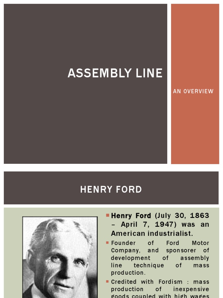 Assembly Line Management 2 | PDF | Mass Production | Ford Motor Company