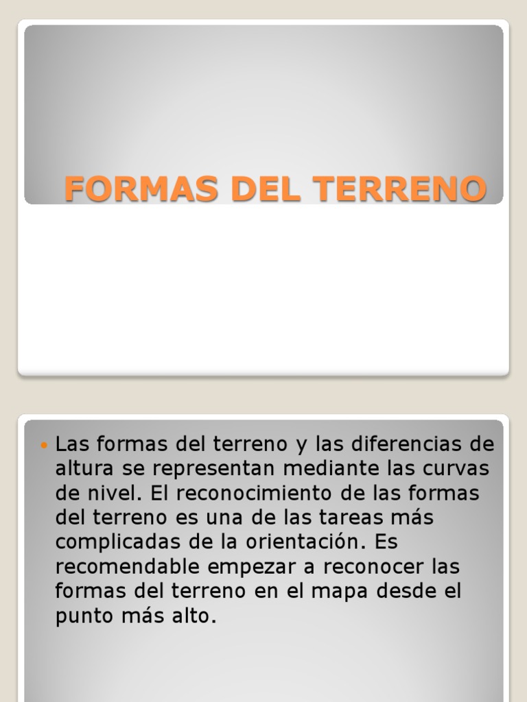Formas Del Terreno