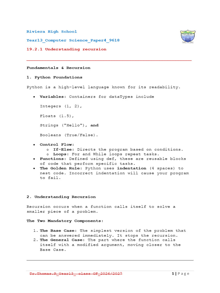 19.2.1 | PDF | Python (Programming Language) | Control Flow