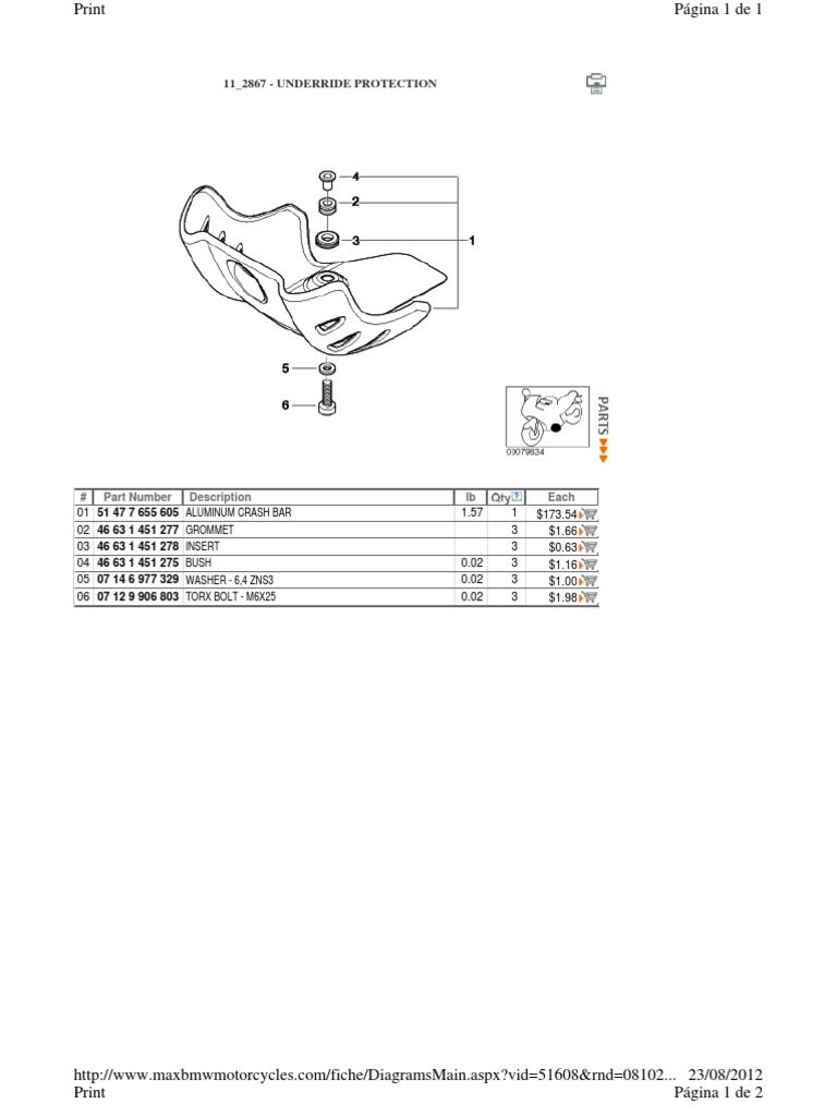 F650gs Parts Catalog Exploded Views | PDF | Screw | Clutch