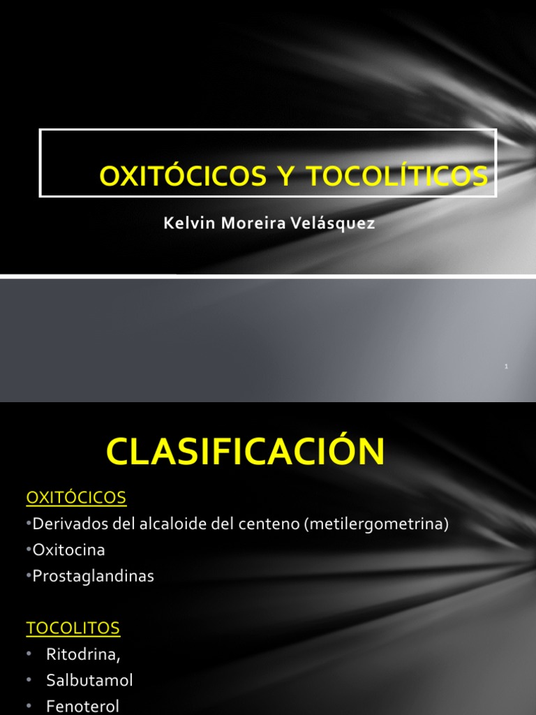 Oxitócicos y Tocolíticos: Uso y Mecanismos | PDF | Parto | El embarazo