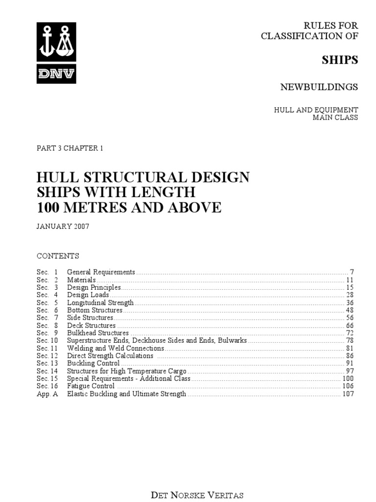 Hull Structural Design Ships | PDF | Deck (Ship) | Hull (Watercraft)