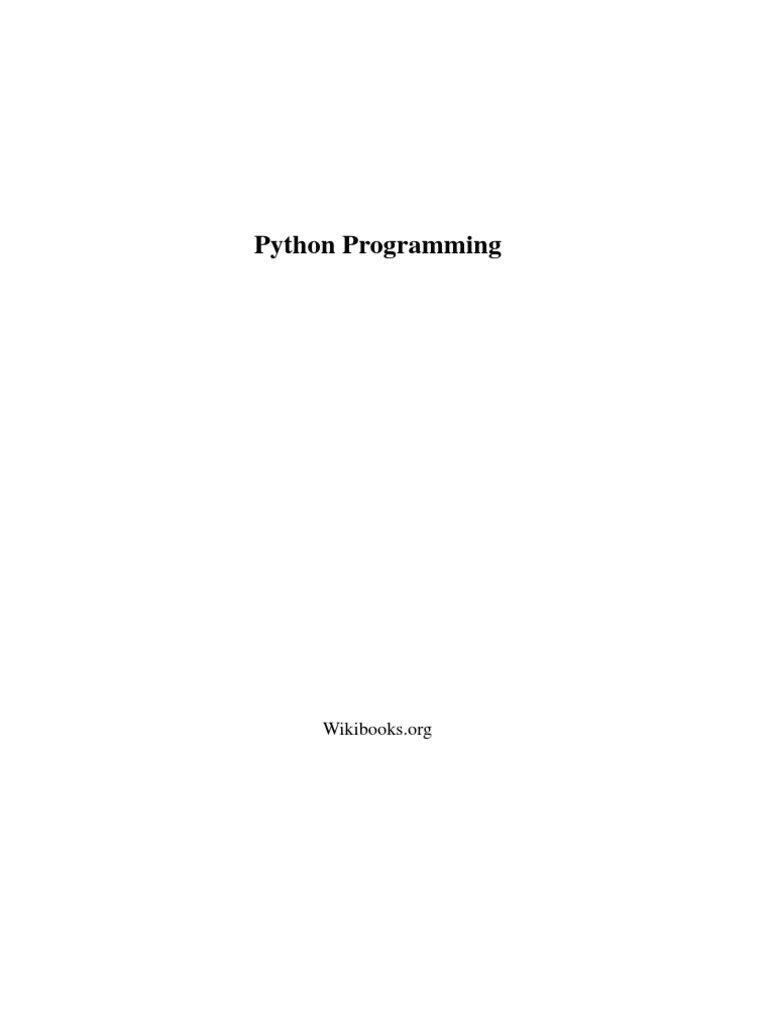Python Programming | PDF
