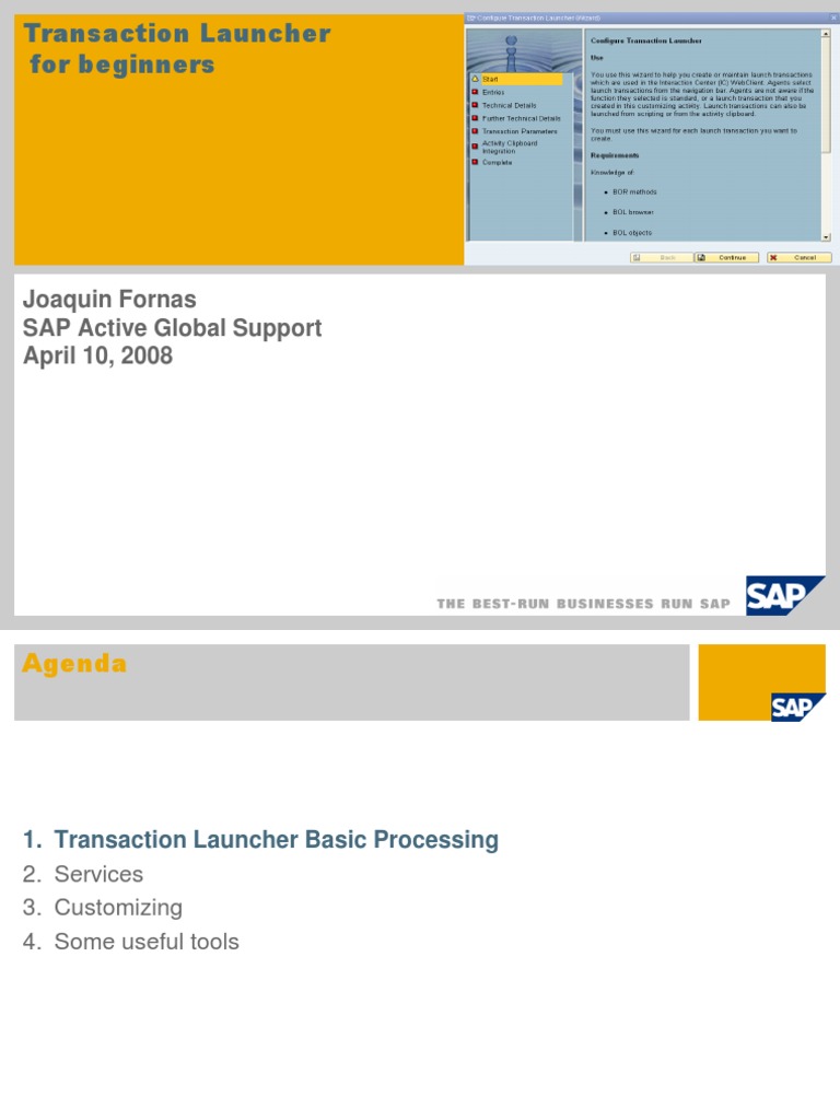 Crm Ic Abo Transaction Launcher For Beginners Pdf Computer