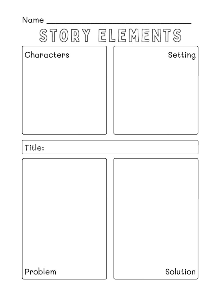 Characters, Setting, Problem, Solution | PDF