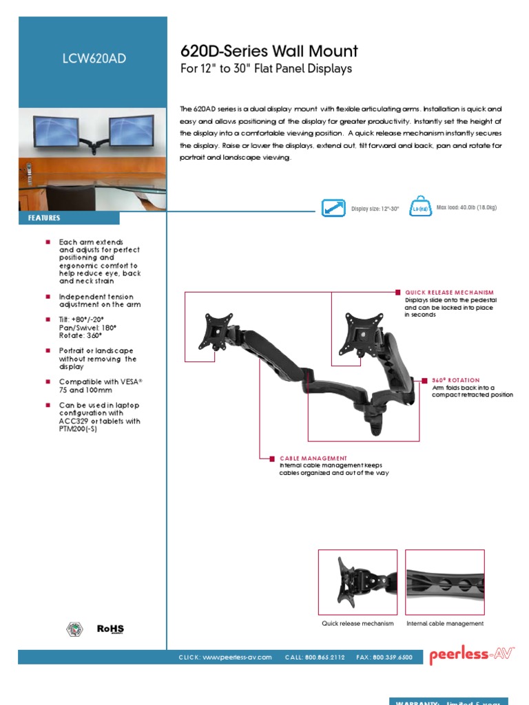 620D-Series Wall Mount | Download Free PDF | Cable | Manufactured Goods