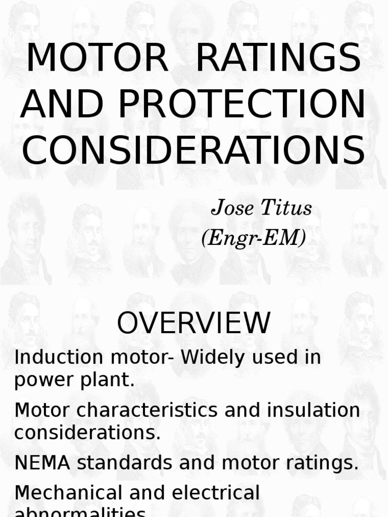 Motor Rating and Protection Considerations | Download Free PDF ...