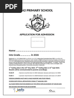 Westering Primary School Application - 2027 | PDF