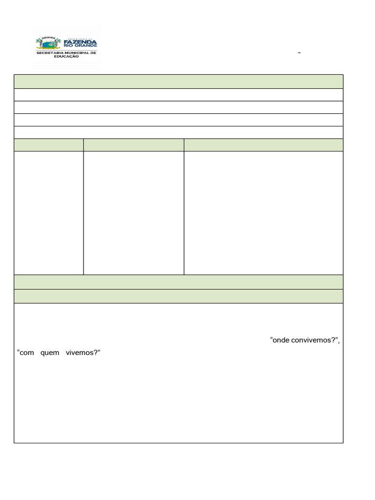 PTD 2º Ano- Fevereiro | PDF | Lição | Geografia