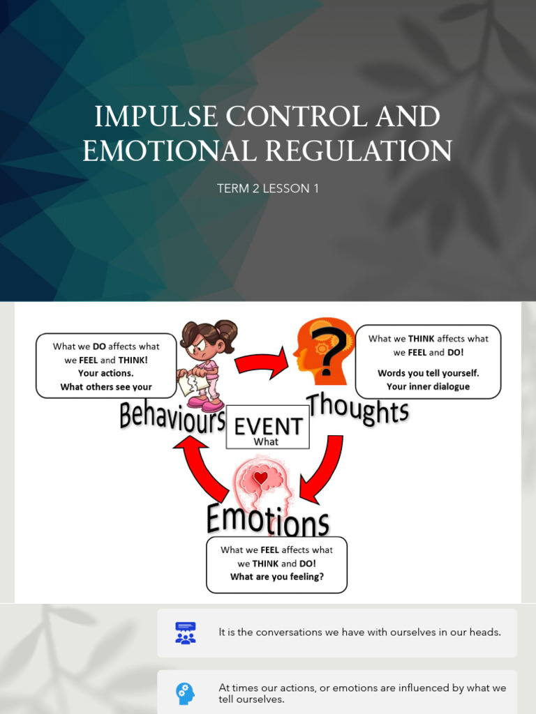 Impulse Control and Emotional Regulation t2l1 | PDF