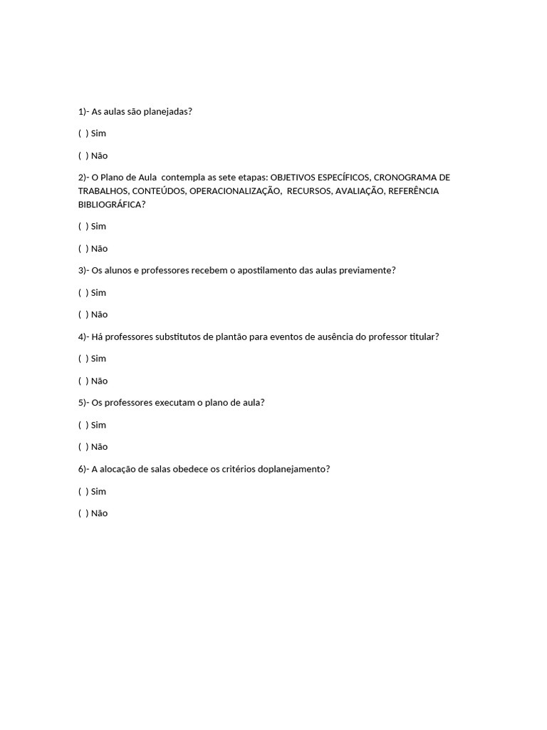 Script de Avaliação de Ies | PDF
