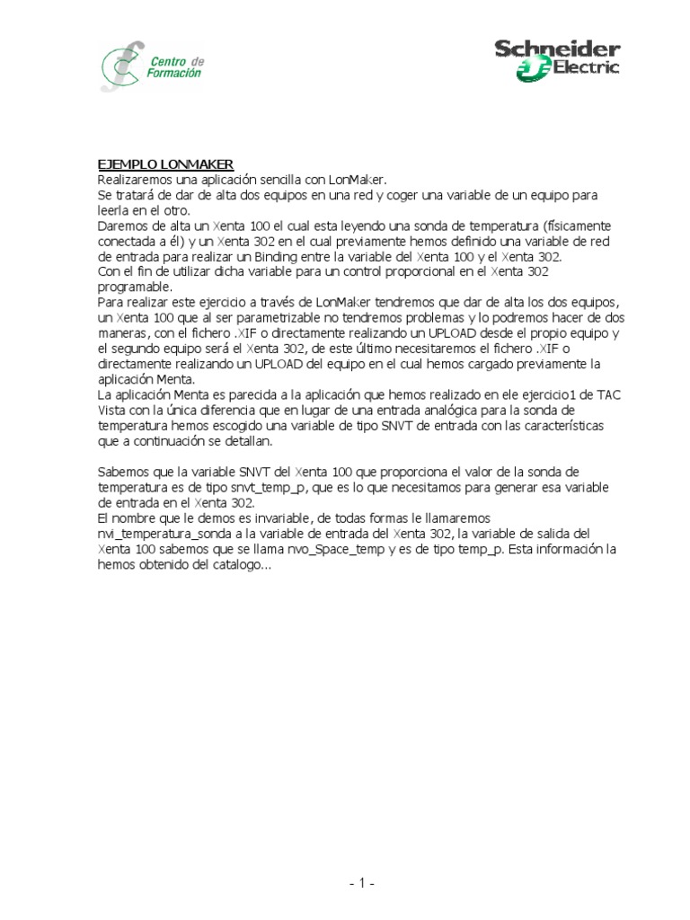 Ejemplo LonMaker | PDF | Red de computadoras | Informática