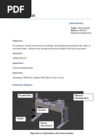 Torsion Test Lab Report | PDF | Fracture | Deformation (Engineering)