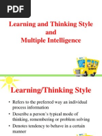 MODULE 5: Learning/Thinking Styles and Multiple Intelligences | PDF | Neuropsychology | Academic ...