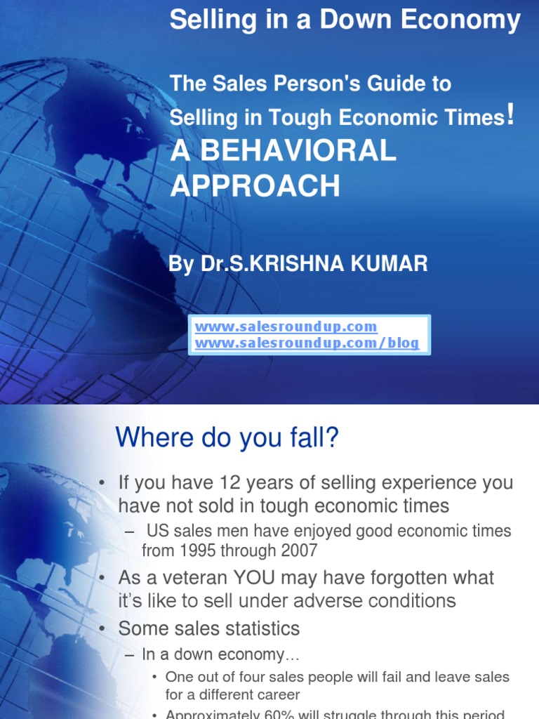 Strategies for Selling in a Down Economy | PDF | Sales | Competition