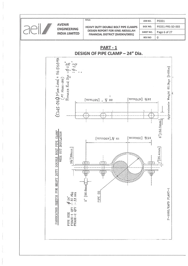 Pipe Clamp Design | PDF