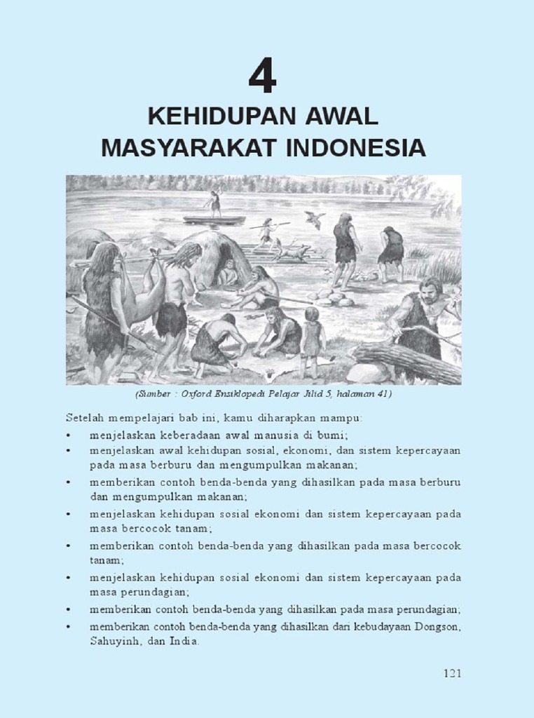 Kehidupan Awal Masyarakat Indonesia | PDF