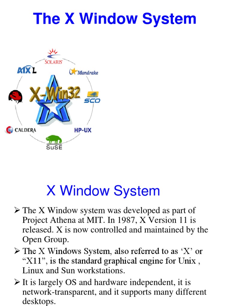 The X Window System | PDF | Communications Protocols | Window Manager
