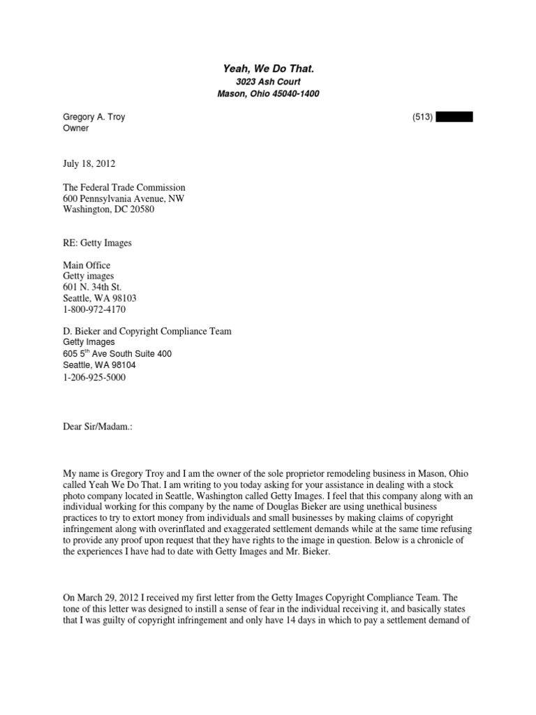 7.0 FTC Complaint Redacted | Getty Images | Federal Trade Commission