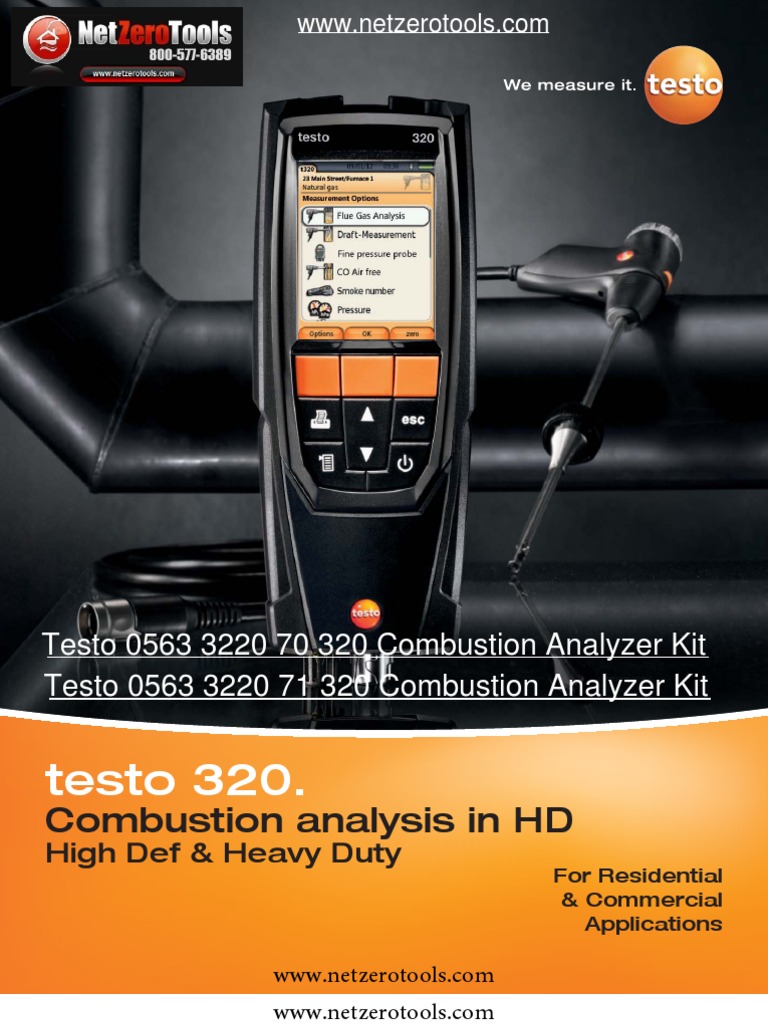Testo 320 Combustion Analyzer Overview | PDF | Combustion | Carbon Dioxide