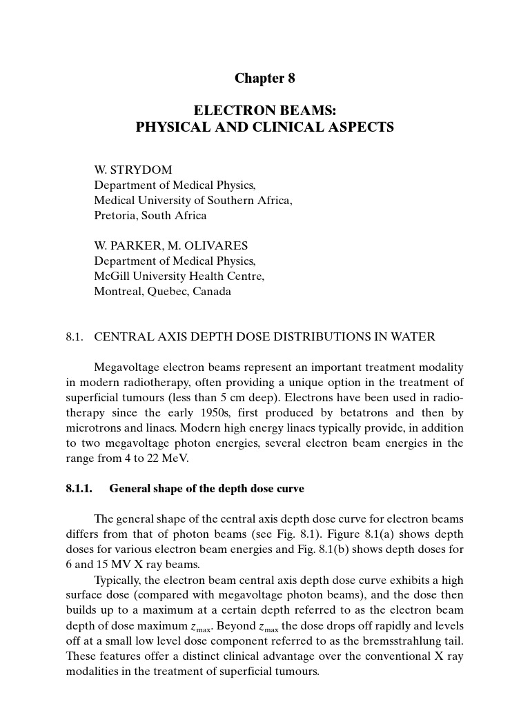 Electron Therapy | PDF