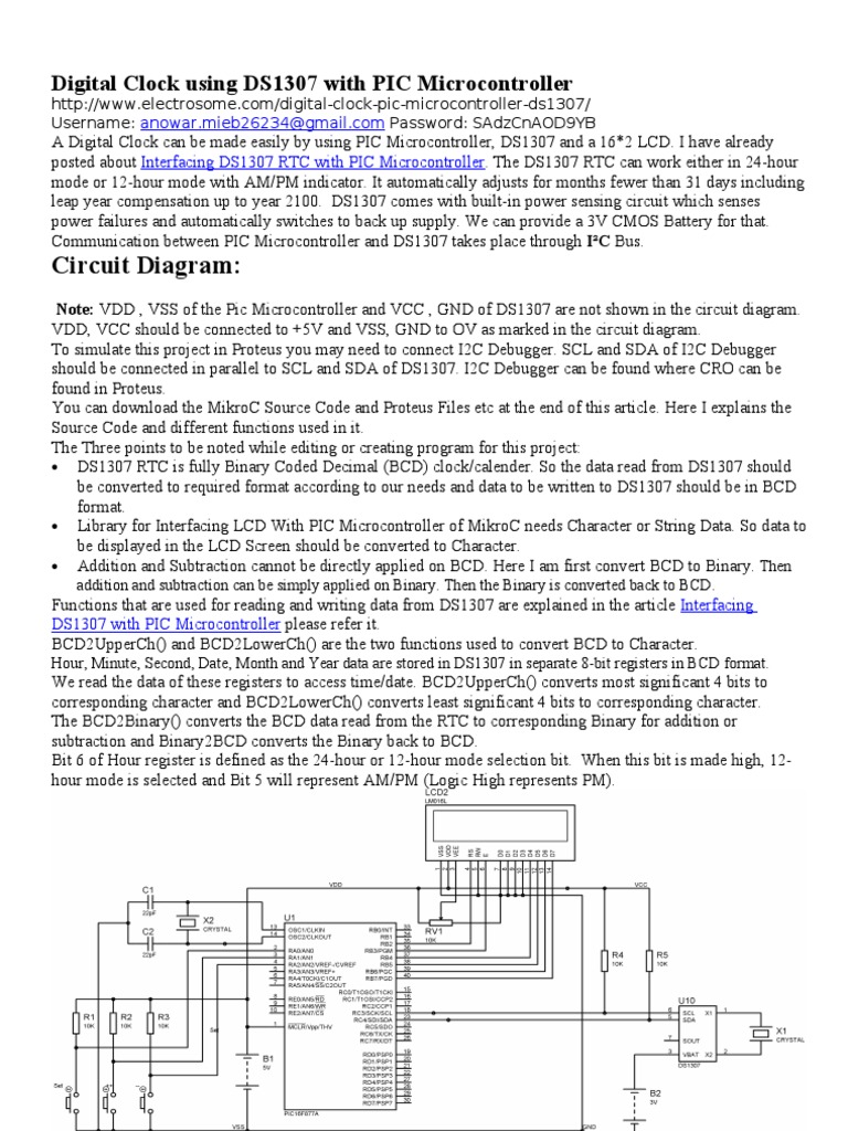 Clock | Download Free PDF | Binary Coded Decimal | Pic Microcontroller