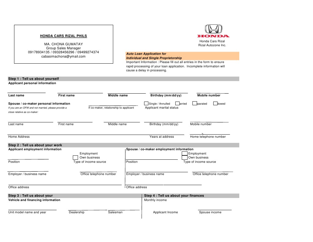 Honda Cars Application | PDF | Loans | Authentication