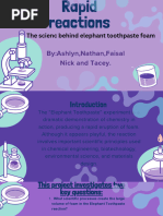 Elephant Toothpaste Lesson Plan | PDF | Catalysis | Chemistry