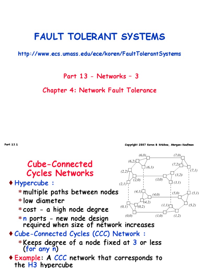 Fault Tolerant Systems: Part 13 - Networks - 3 Chapter 4: Network Fault ...