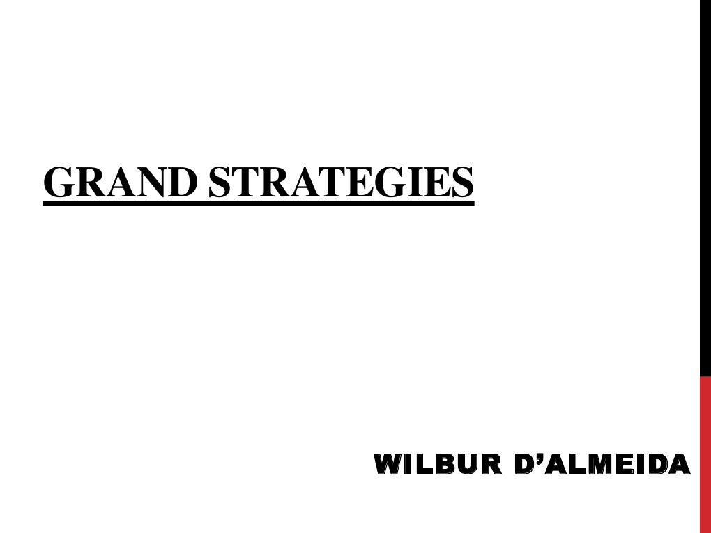Grand Strategies | PDF