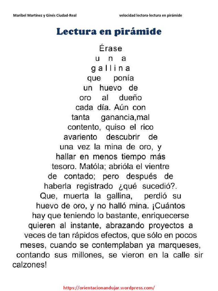 Lecturas en Piramide 2 | PDF